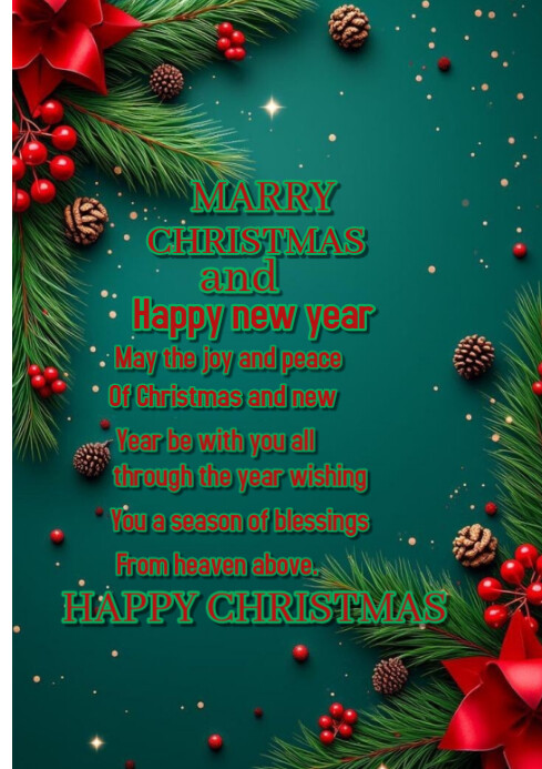 Copy of Marry Christmas | PosterMyWall