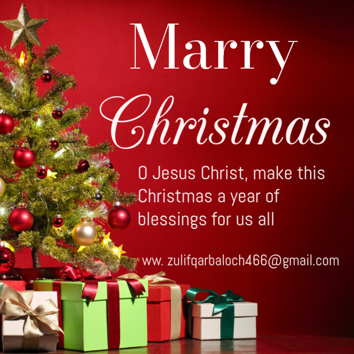 Marry Christmas Template | PosterMyWall