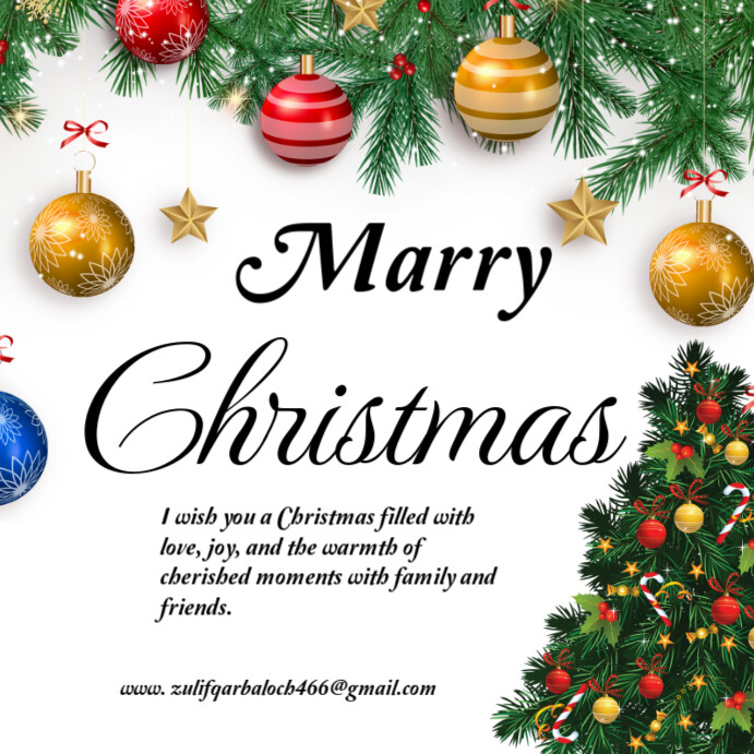 Copy of Marry Christmas | PosterMyWall