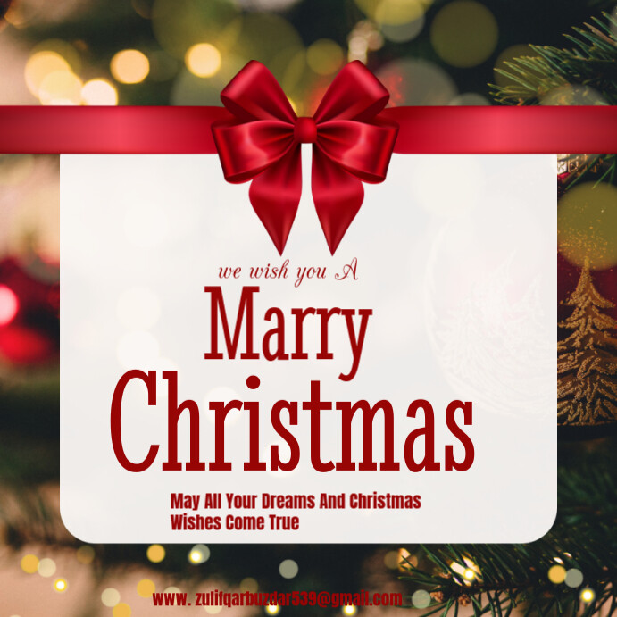Marry Christmas Template | PosterMyWall