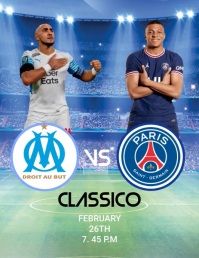 MARSEILLE VS PSG Template | PosterMyWall