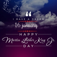 Martin Luther King Jr Day Instagram Post. Template | PosterMyWall