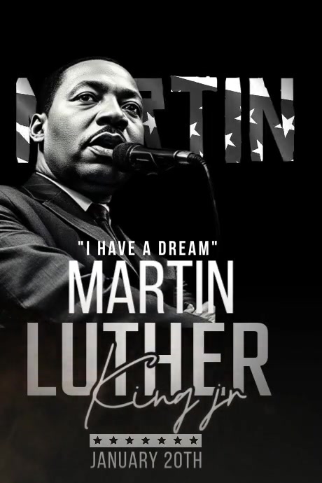Martin Luther I have a Dream Template | PosterMyWall