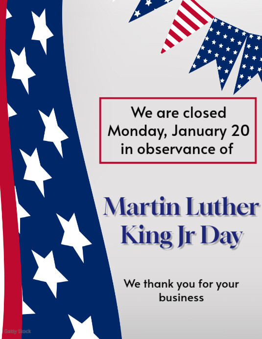 Martin Luther King Day (US Letter) Template | PosterMyWall