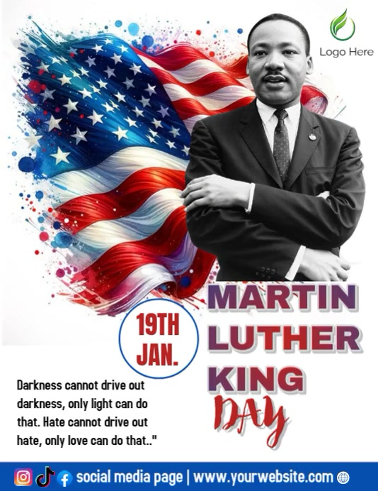 Martin Luther King Day animation template | PosterMyWall
