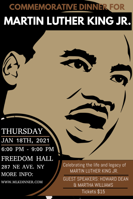 Martin Luther king day celebration Template | PosterMyWall
