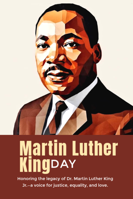 Martin Luther King day Template | PosterMyWall