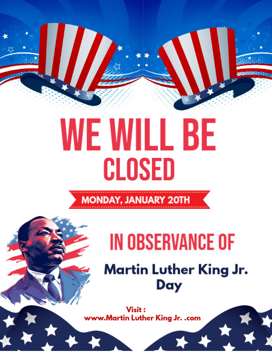 Martin Luther King Day flyer Template | PosterMyWall