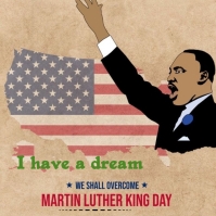 Martin Luther king day instagram post Template | PosterMyWall