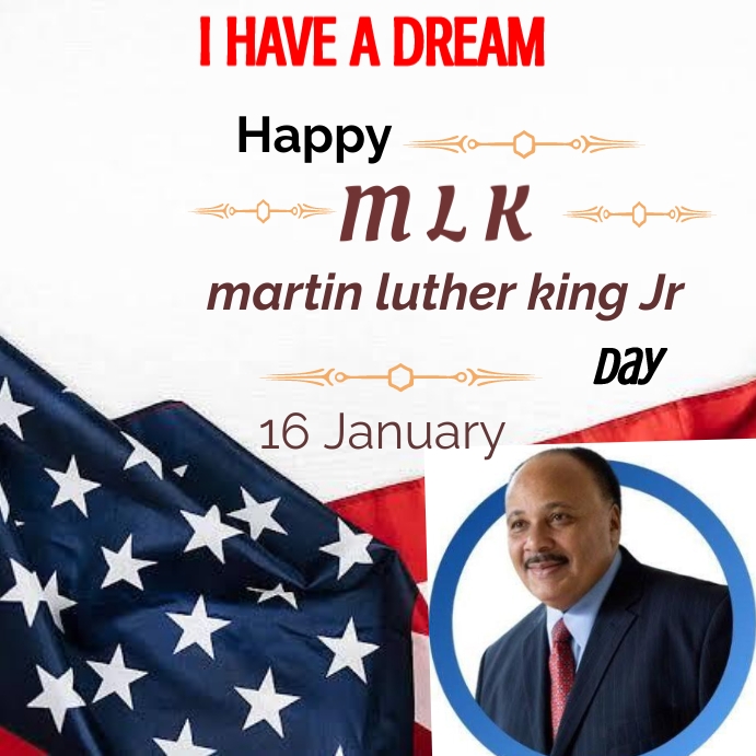 Plantilla de Martin Luther king day Instagram post | PosterMyWall