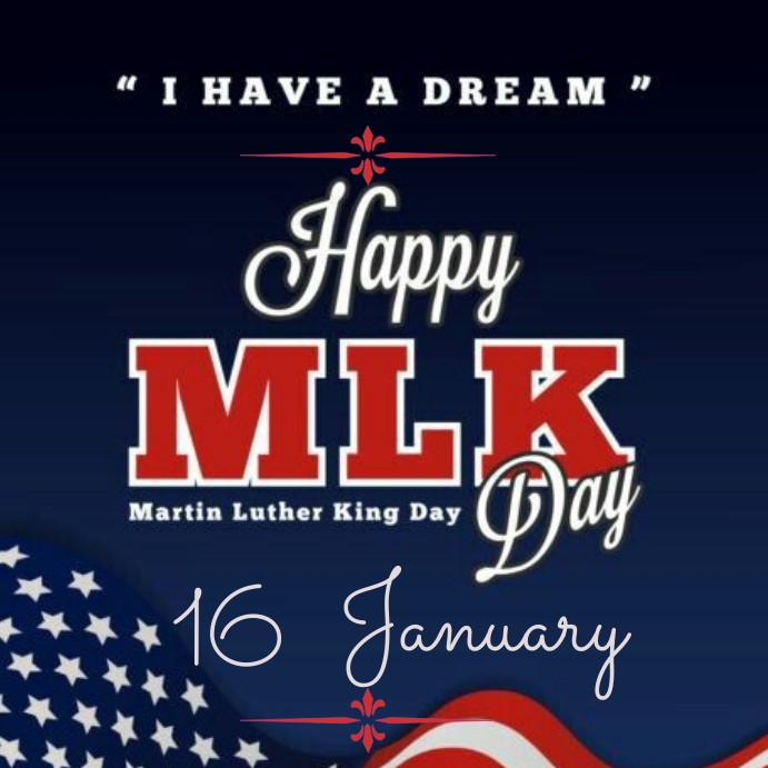 Martin luther king day instagram post Template | PosterMyWall