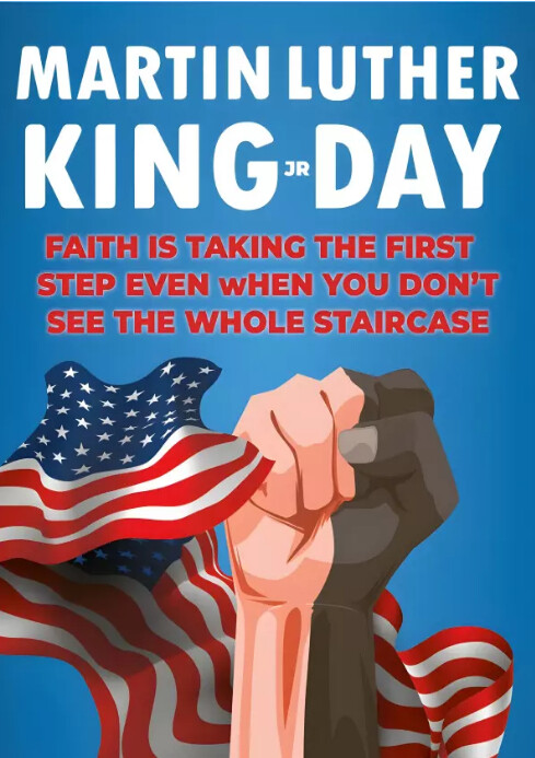 Martin Luther king Day Template | PosterMyWall