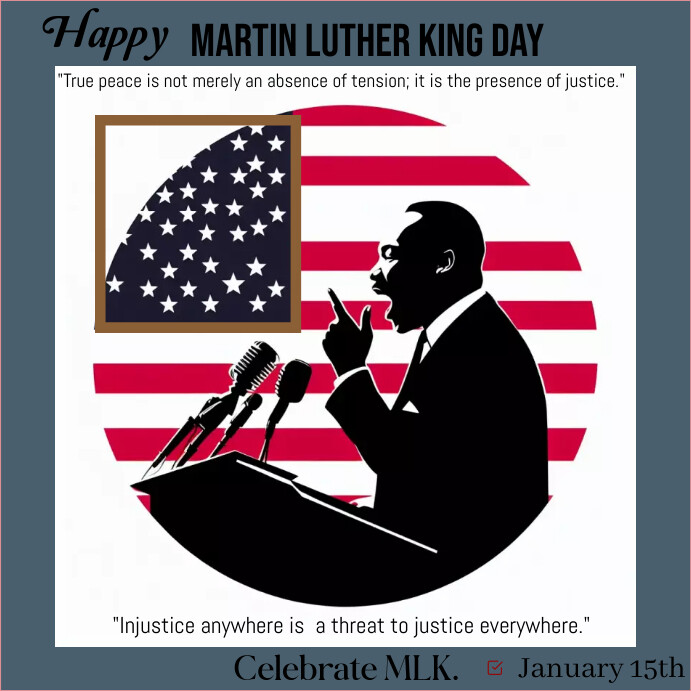 Martin Luther King Day template | PosterMyWall