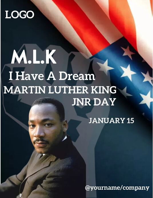 Martin Luther King Jnr Day Flyer Template | PosterMyWall