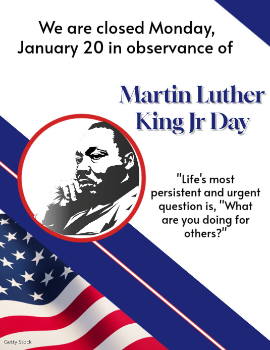 Martin Luther King Jr Day Template | PosterMyWall