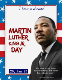MLK Martin Luther King Jr Day Poster 2025 Template | PosterMyWall