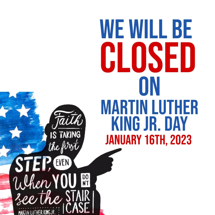 Martin Luther King Jr Day Instagram Post. Template | PosterMyWall
