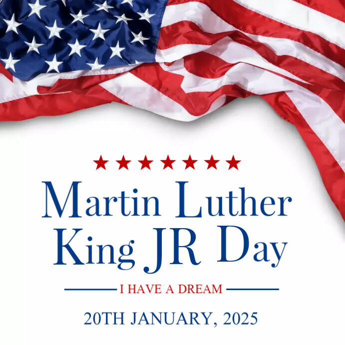 Martin Luther King Jr Day Instagram Post. Template | PosterMyWall