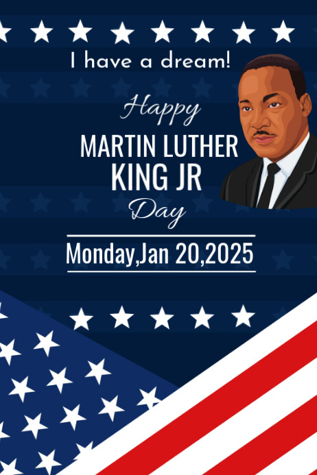 Copy of Martin Luther King JR Day Poster 2025 | PosterMyWall