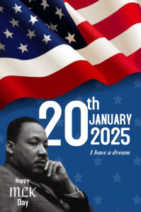 MLK Martin Luther King Jr Day Poster 2025 Template | PosterMyWall