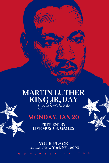 Copy of Martin Luther King Jr Day Poster Template | PosterMyWall