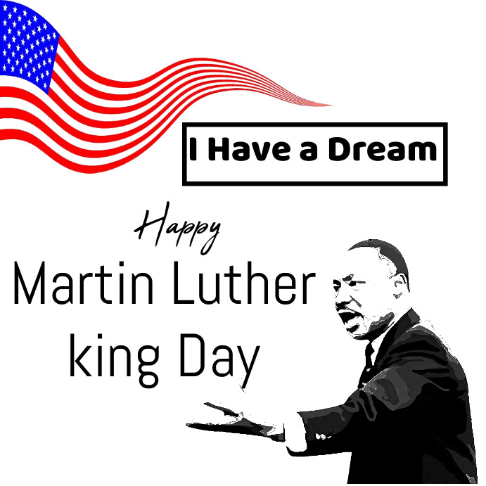 Martin Luther king Jr Instagram post (2) Template | PosterMyWall