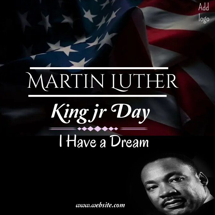 Martin Luther king Jr Instagram post Template | PosterMyWall