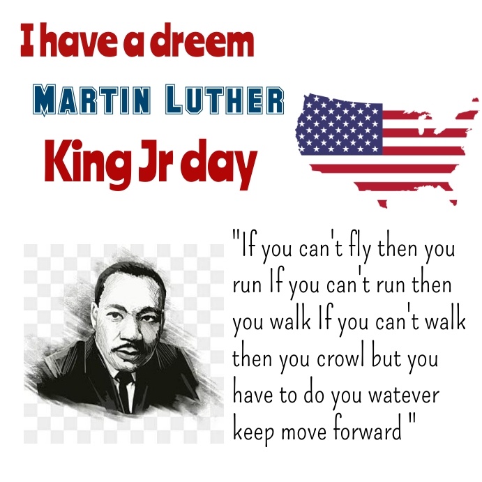 Martin Luther king Jr Instagram post Template | PosterMyWall