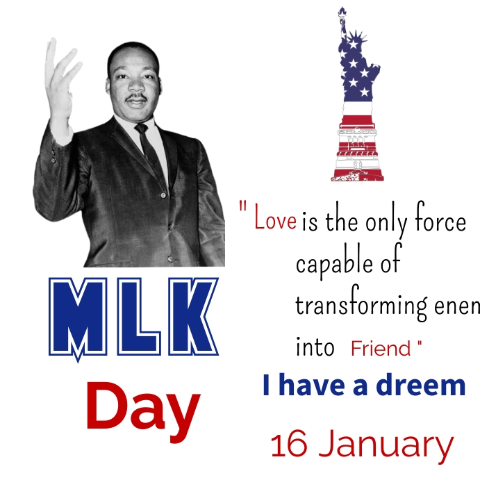 Plantilla de Martin Luther king Jr Instagram post | PosterMyWall