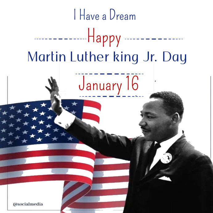 Martin Luther king Jr Instagram post Template | PosterMyWall