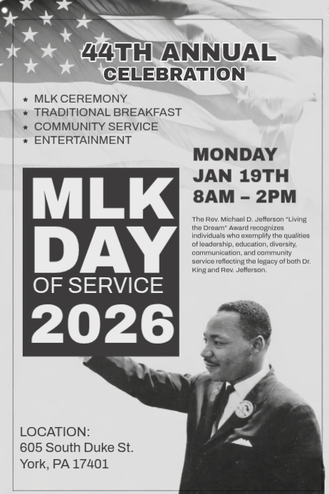 Martin Luther King Jr program promotion template | PosterMyWall