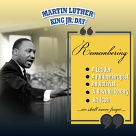 Martin Luther King Jr. Day ads. . Template | PosterMyWall