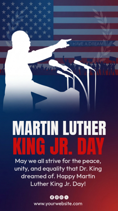 Martin Luther King Jr. Day Template | PosterMyWall