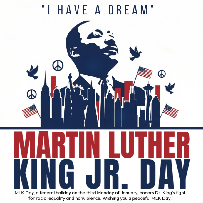Martin Luther King Jr. Day Template | PosterMyWall
