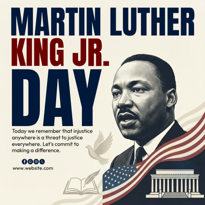 Martin Luther King Jr. Day Template | PosterMyWall