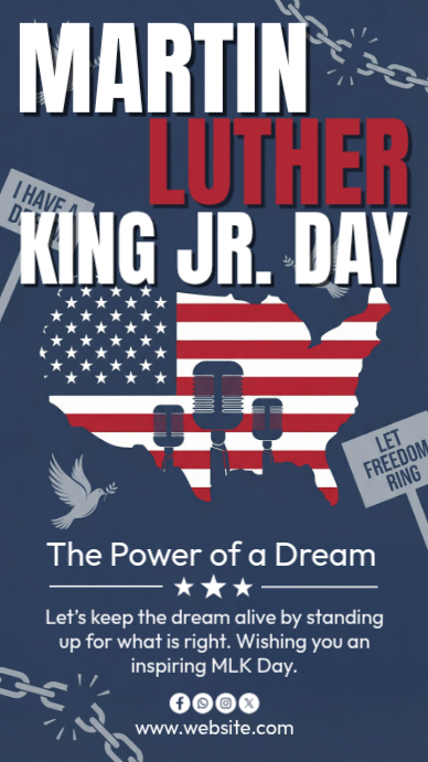 Martin Luther King Jr. Day Template | PosterMyWall