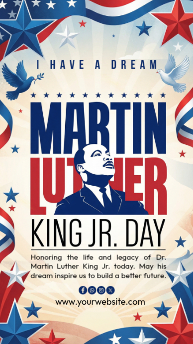Martin Luther King Jr. Day Template | PosterMyWall