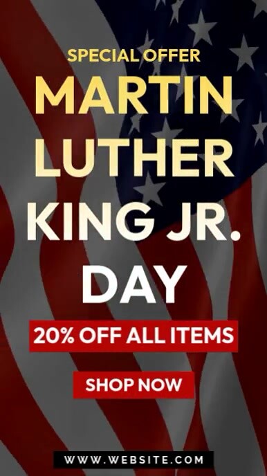 Copy of Martin Luther King Jr. Day discount sales Instagram reel ...