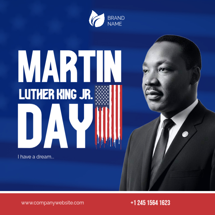 Martin Luther King Jr. Day template | PosterMyWall