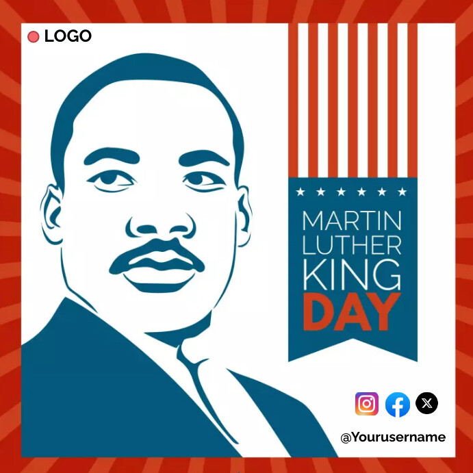 Martin Luther king Social Media Designs Template | PosterMyWall