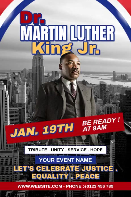 Martin Luther.Day Template | PosterMyWall