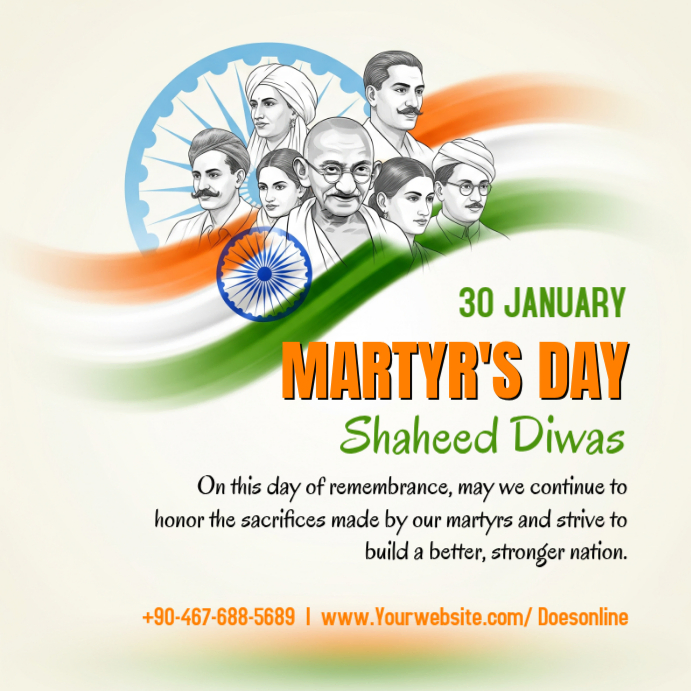 Martyr's Day Instagram Post Template | PosterMyWall