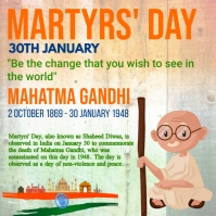 Martyrs day Template | PosterMyWall