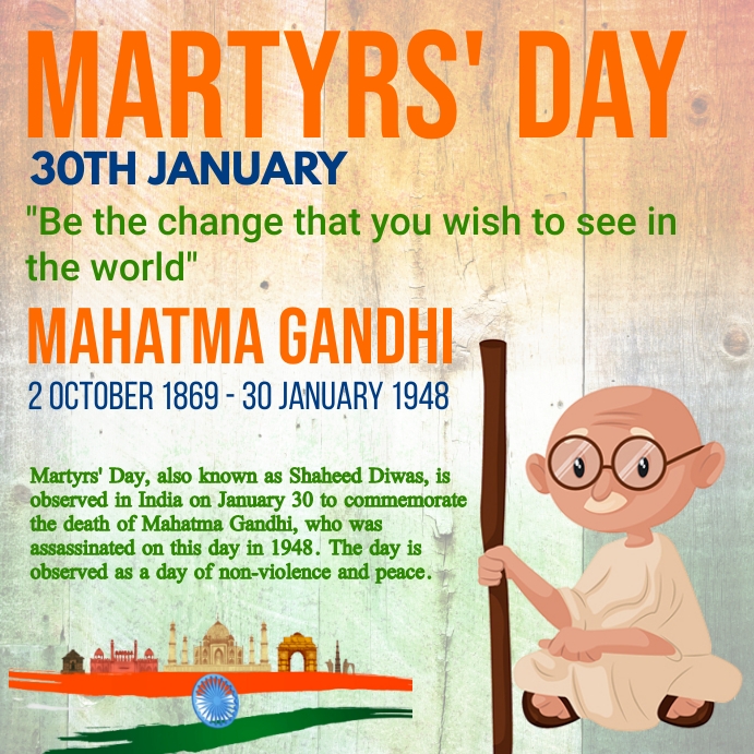 Martyrs' Day / Shaheed Diwas Instagram Post. Template | PosterMyWall