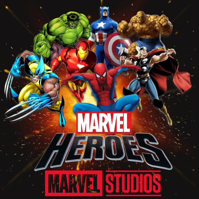 Marvel's Heroes Template | PosterMyWall