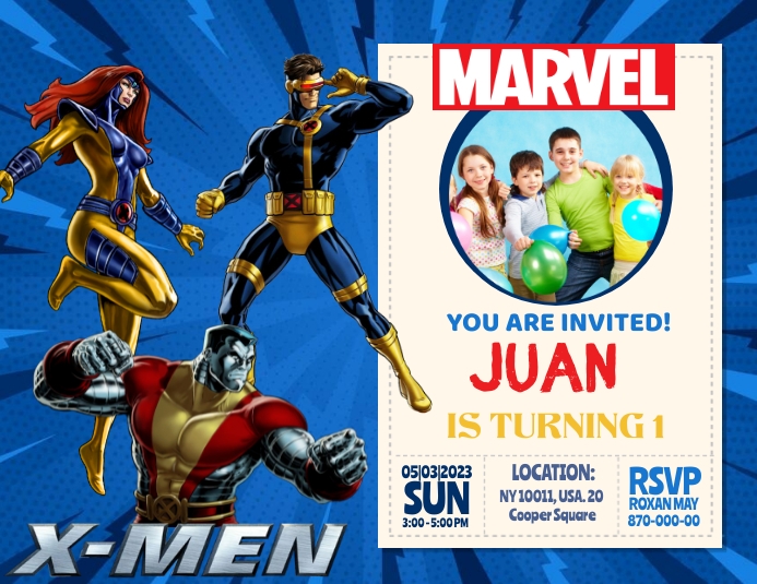 Marvel Template | PosterMyWall