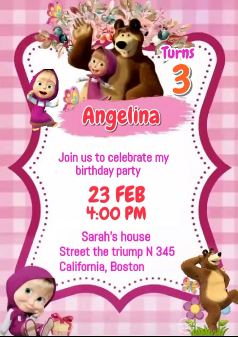 White Birthday Party A5 Template | PosterMyWall