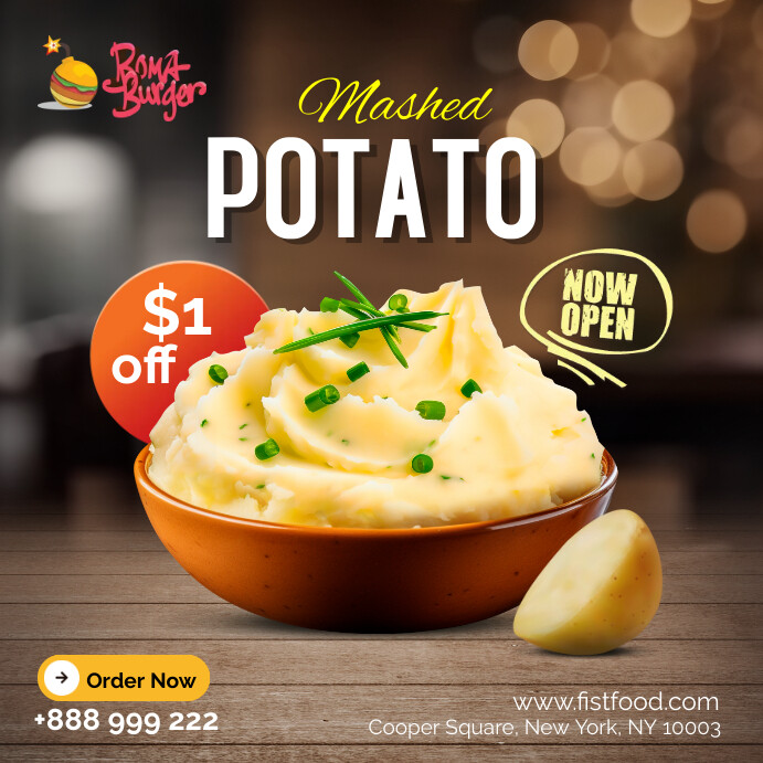 Copy of Mashed Potato Sale Banner Ads | PosterMyWall