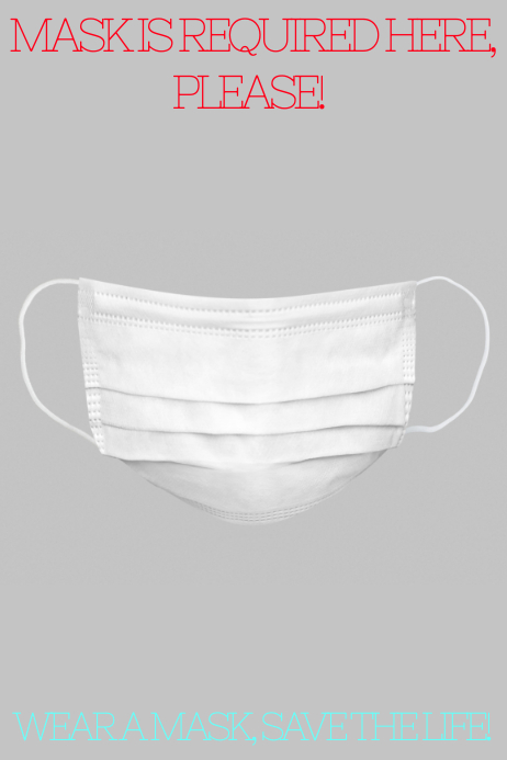 MASK, PLEASE! Template | PosterMyWall