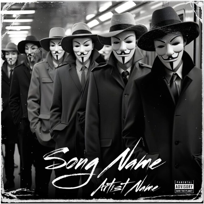 Plantilla de Mask Album Cover | PosterMyWall